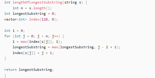 Algorithms – Length Of The Longest Substring Without Repeating ...